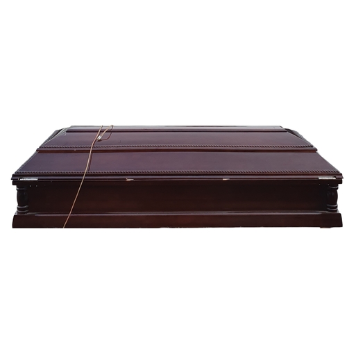 An Impressive and very heavy Brown Lacquered Film Prop Vampire Coffin ...