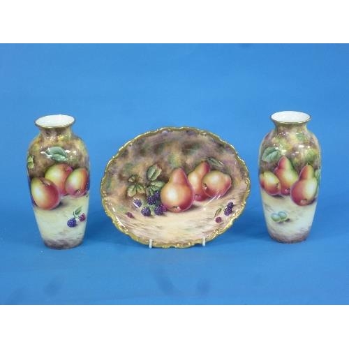David R. Bowkett, ten pieces of bone china, each signed by David R ...