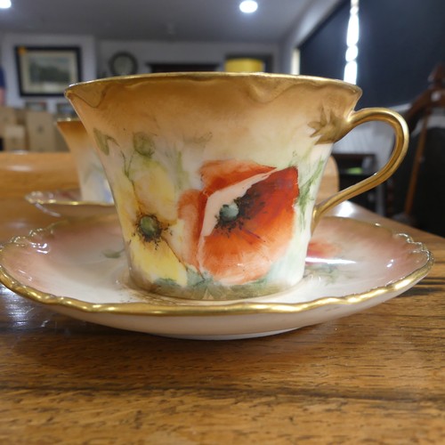 A Nautilus Scottish porcelain floral Tea Service, comprising of eleven ...
