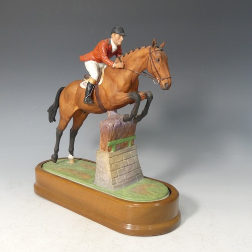 A Royal Worcester limited edition equestrian model of Foxhunter and Lt ...