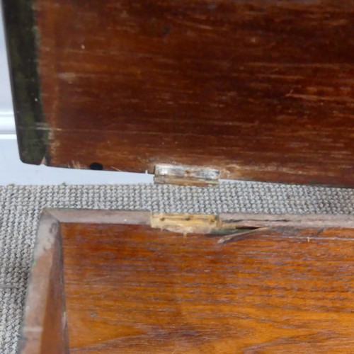 A Vintage painted Admirals Box, top depicting the ship 'Serica', W 51 ...