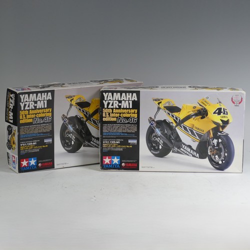 Two boxed Tamiya 1:12 scale plastic model Kits of the Yamaha YZR-M1 ...