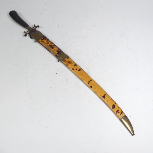 A late 18th/early 19th century Dutch Hunting Hanger, the brass hilt ...