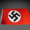 A large WW2 German Kriegsmarine naval battle Flag, marked with size of ...
