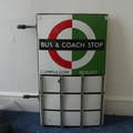 Bus and Coach Memorabilia; A London Transport enamel 'Bus & Coach Stop ...