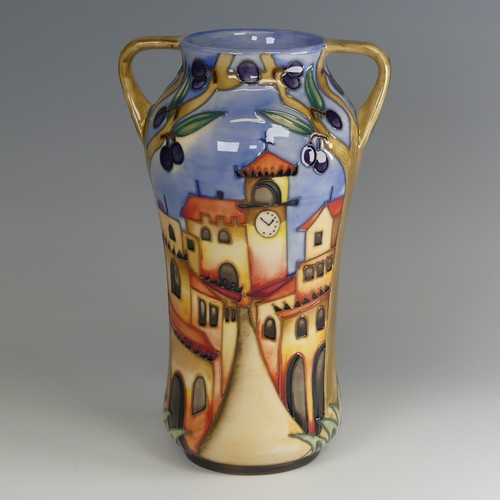 A Moorcroft pottery Cetona pattern vase, designed by Beverley Wilkes ...