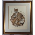Patrick A. Oxenham (British, 1922-1996), Fox, Vixen and Cubs ...