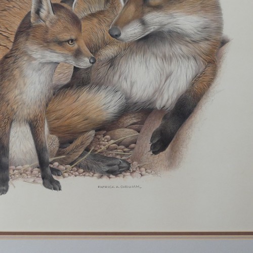 Patrick A. Oxenham (British, 1922-1996), Fox, Vixen and Cubs ...