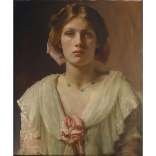 Kenneth Edwin Wootton (1885-1974), Portrait of a young woman, oil on ...