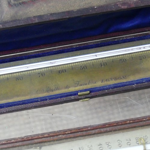 A Short & Mason of London brass Mark II aneroid Barometer, together ...