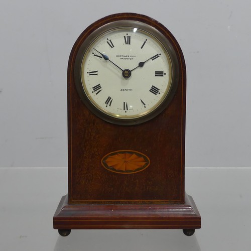 A small early 20th century mahogany Zenith eight-day mantle Clock, the ...