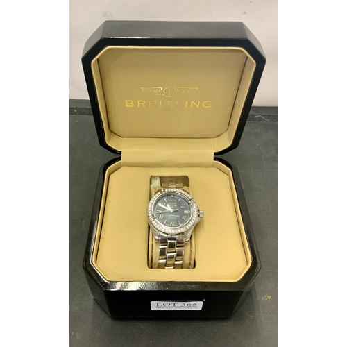 Breitling Colt Automatic A17050 Diamond Wristwatch with Box - A S/Steel ...