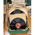 A BOX OF VINTAGE 78 RPM RECORDS
