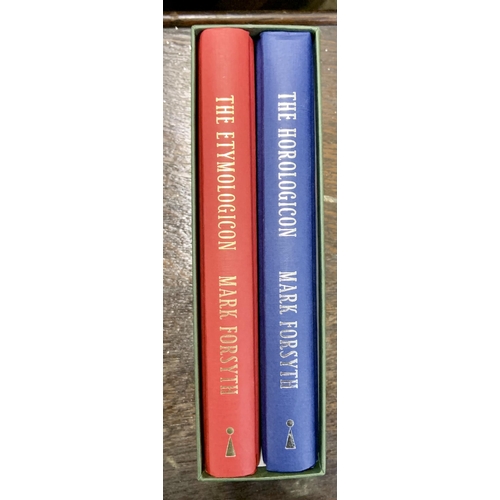H.B BOXED BOOK SET BY MARK FORSYTH THE ETYMOLOGICON THE HOROLOGICON BY ...