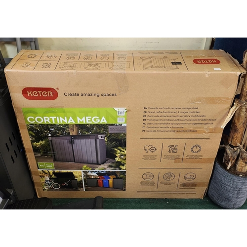 KETER CORTINA MEGA XXL (2020L) HORIZONTAL SHED OUTDOORSTORAGE
