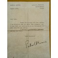 AUTOGRAPH - A LETTER SIGNED BY PATRICK MACNEE DATED 1966 - A TYPED ...