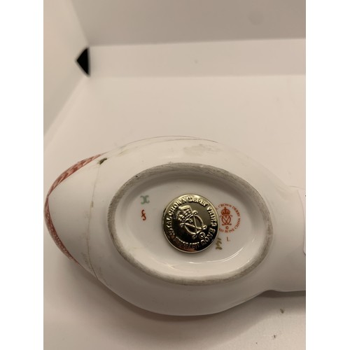 A PAIR OF ROYAL CROWN DERBY 'PHEASANT' PAPER WEIGHT EACH WITH THE ...