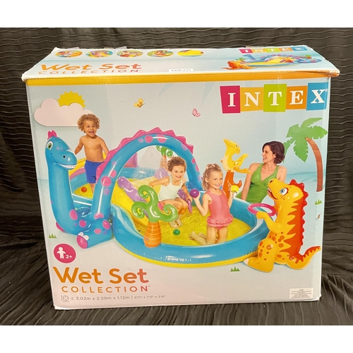 BOXED INTEX WET SET COLLECTION INFLATABLE DINO PLAY POOL