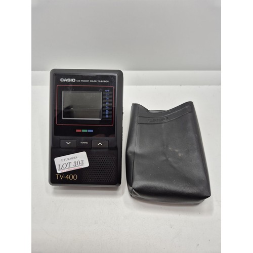 A CASIO LCD POCKET COLOR TELEVISION - TV-400T - WORKS ON 4.1.5V ...