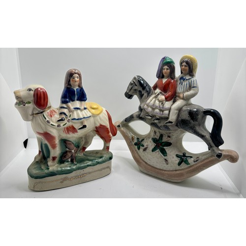 X2 STAFFORDSHIRE FLAT BACK POTTERY FIGURINES, ONE MARKED PRINCES, THE ...