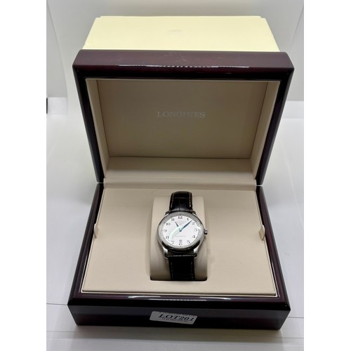 BOXED LONGINES MASTER COLLECTION 38MM AUTOMATIC STAINLESS STEEL ...