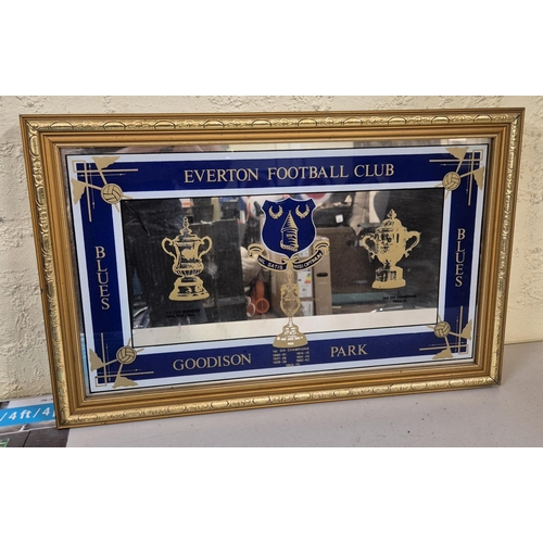 A VINTAGE RECTANGULAR EVERTON FC GOODISON PARK COMMEMORATIVE WALL ...