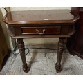 EDWARDIAN REPRODUCTION HALL TABLE - 88CM X 78CM X 46CM