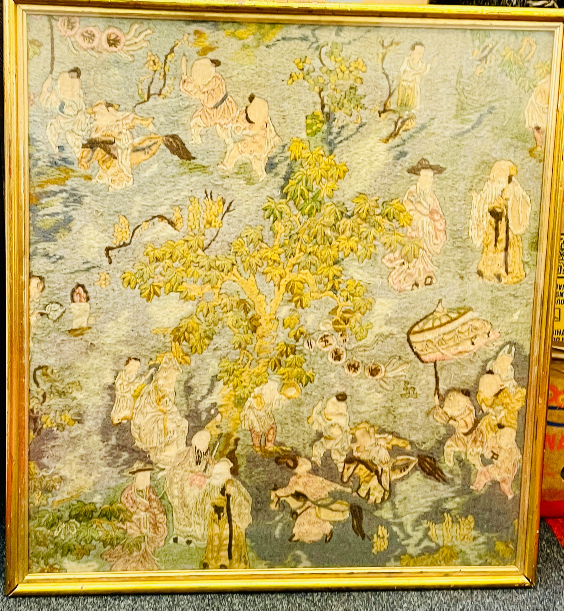 ANTIQUE CHINESE TAPESTRY - A Fine, Large & Unusual Antique Chinese ...