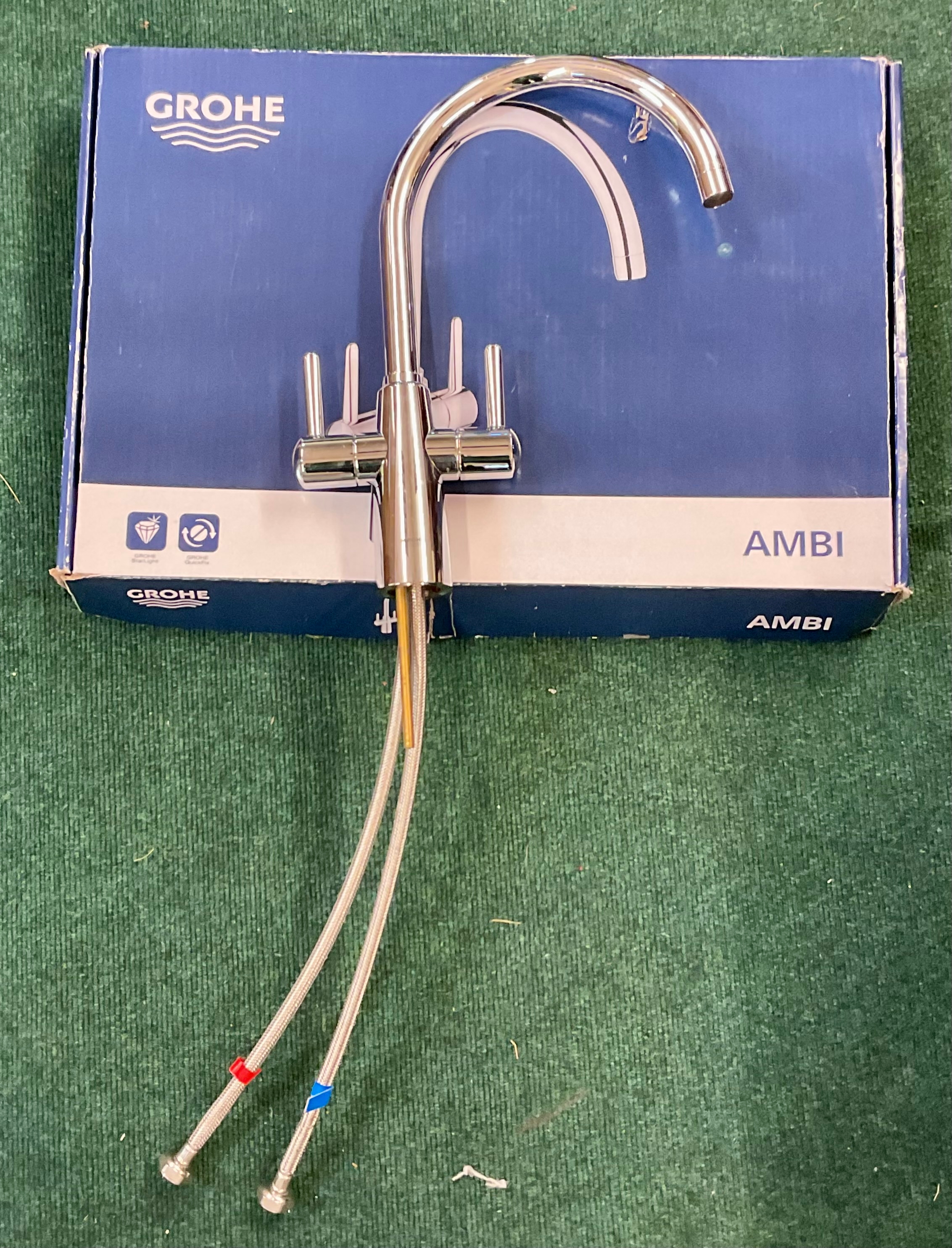 BOXED GROHE AMBI KITCHEN MIXER TAP - NOTE TAP ONLY NO FITTINGS