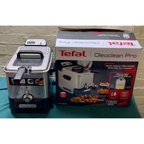 BOXED TEFAL OLEOCLEAN PRO DEEP FAT FRYER WITH OIL FILTRATION 3.5L Oil ...