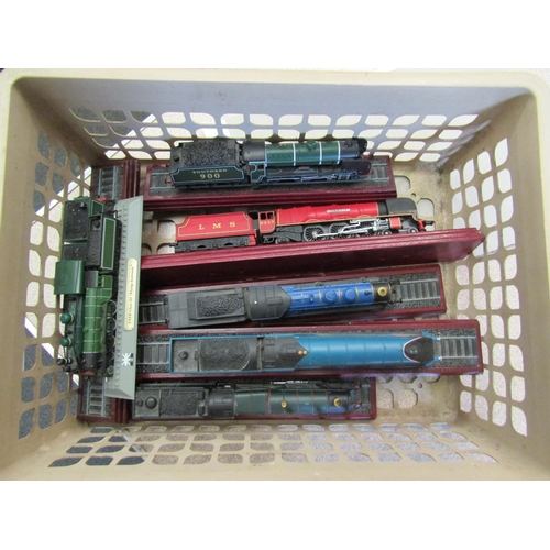 A collection of model trains including A4 Class Mallard