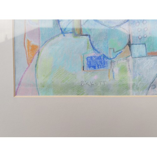 ANN MARIE BIRKETT: A pastel entitled "Tonal Face", framed and glazed ...
