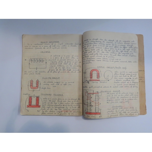 A metal money box with a small quantity of pre-decimal coinage etc., a ...