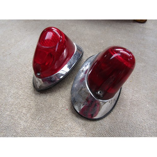 A pair of Morris Minor 1000 Tail Lights