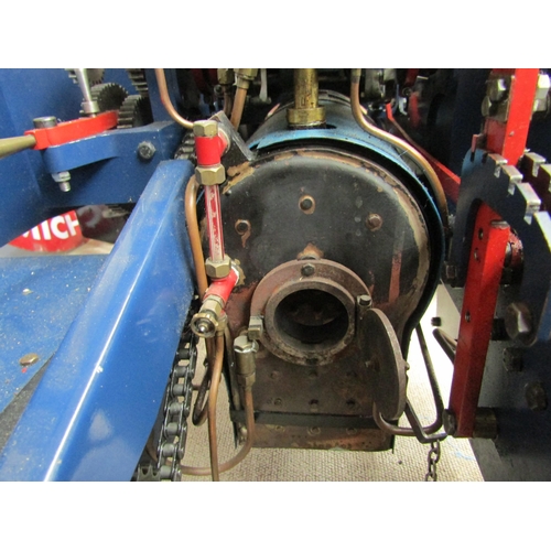 A well engineered 1/5th scale live steam model of an overtype steam ...