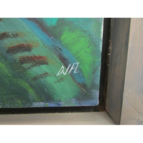 DAVID LUCKHURST: Oil on canvas entitled "Loch na Keal, Isle of Mull ...