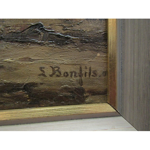 Louise Marie Magdalene BONFILS (1856-1933): An oil on canvas, stormy ...