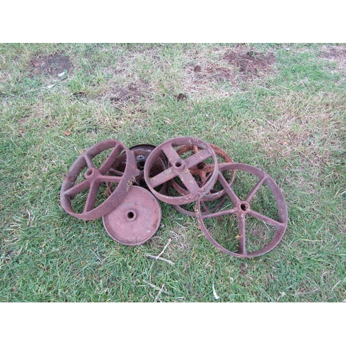 A bundle of iron wheels