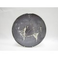Circle of William Newland, a large mid century studio pottery charger ...