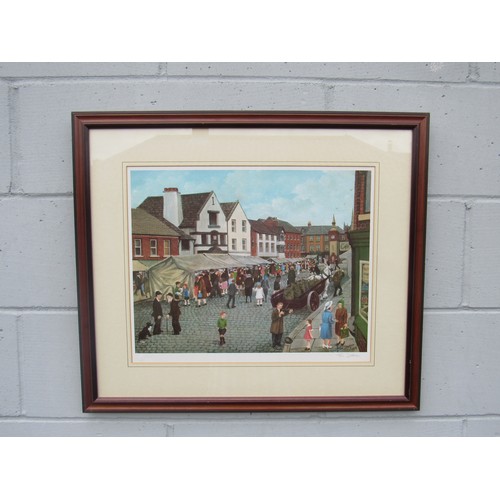 Tom Dodson - two framed limited edition art prints 'Fishergate, Preston ...