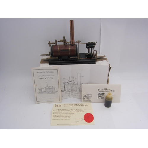 A Maxwell Hemmens live steam model of 'The Caton' twin steam engine ...