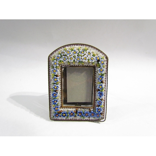 A small micro mosaic picture frame, 7.5cm x 5.5cm
