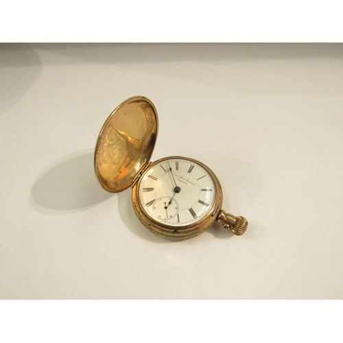 A gold plated pocket watch New York Standard watch company