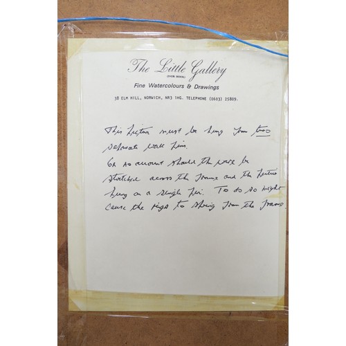 STEPHEN JOHN BATCHELDER (1849-1932): A watercolour - 'White Wings ...