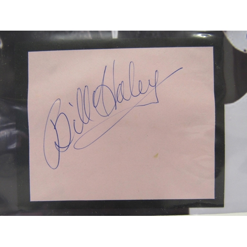 BILL HALEY: An autograph book page signed clearly in pen by Bill Haley ...