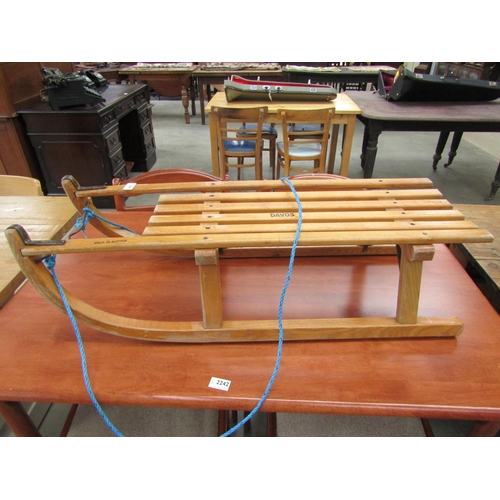 An Austrian davos sledge