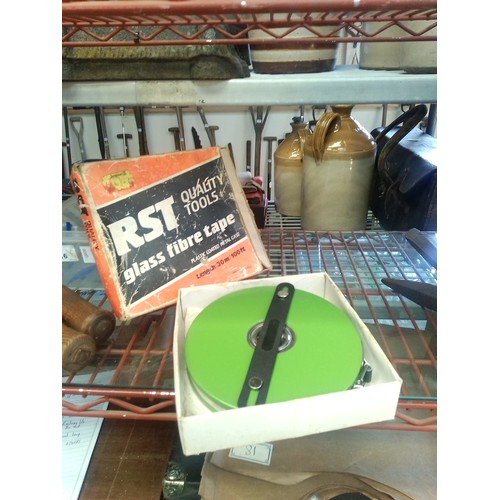 A cased RST measuring tape