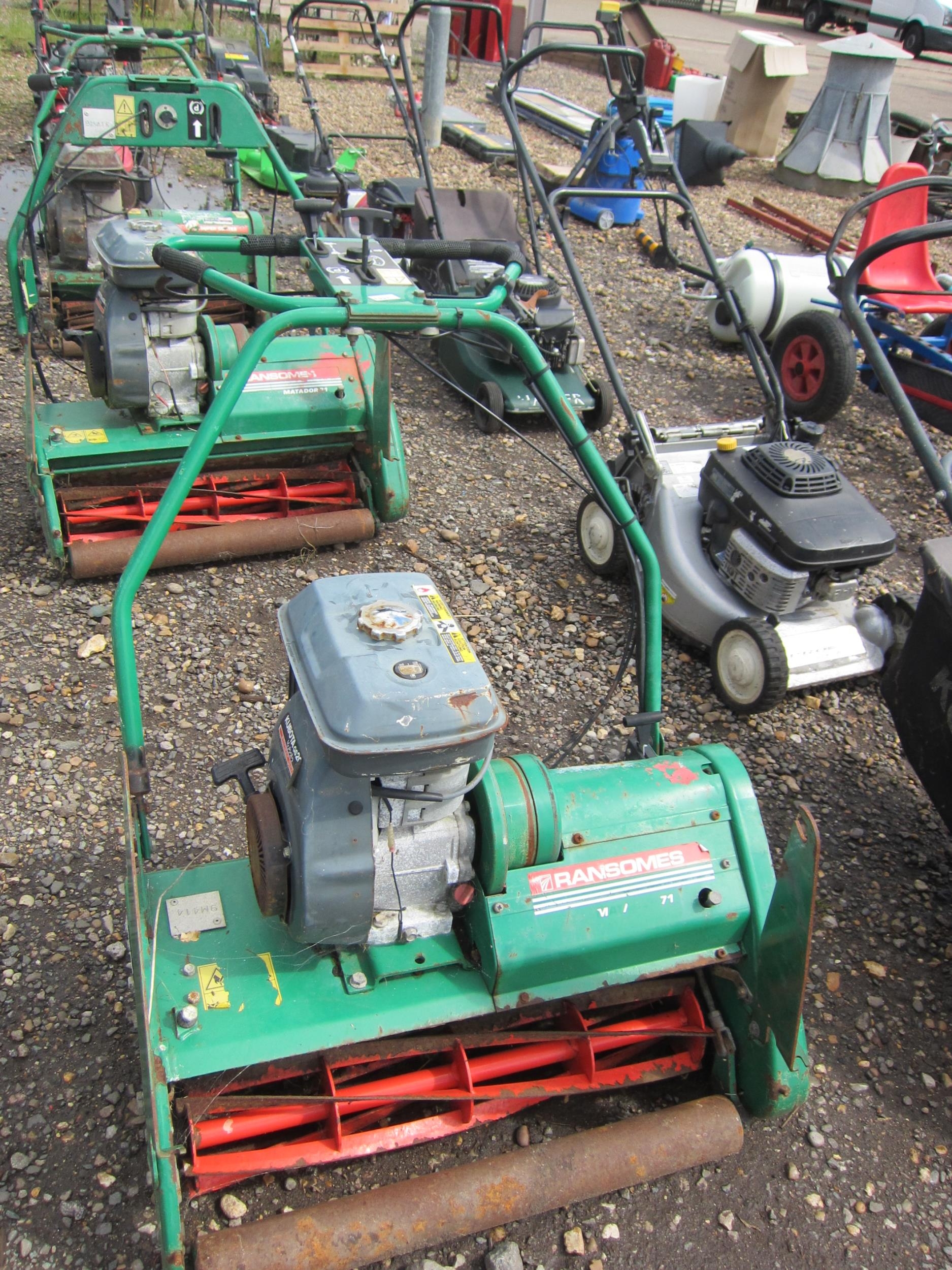 A Ransomes cylinder mower