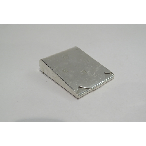 A silver matchbox case. Birmingham 1962