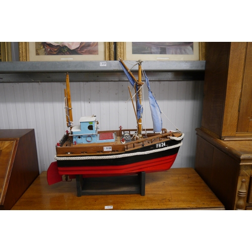 A model of a Cornish fishing boat with motor, no remote (R) £50